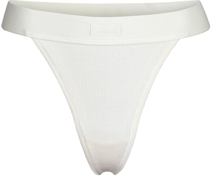 SKIMS Cotton Rib Thong - ShopStyle Lingerie
