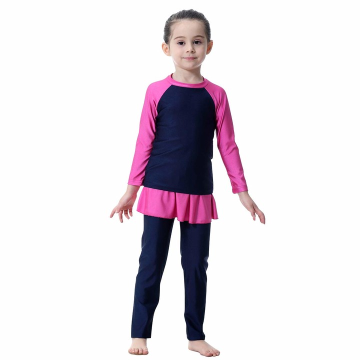 Ibtom Castle Little Girls Muslim Swimwear Modest Islamic Hijab Burkini ...