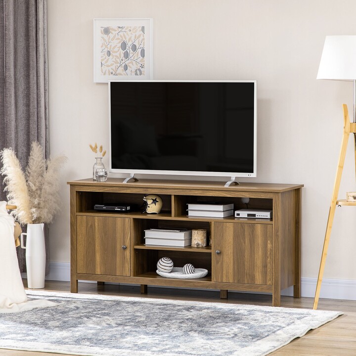 HOMCOM 65 Inch TV Stand with Storage, Media Cabinet TV Entertainment ...