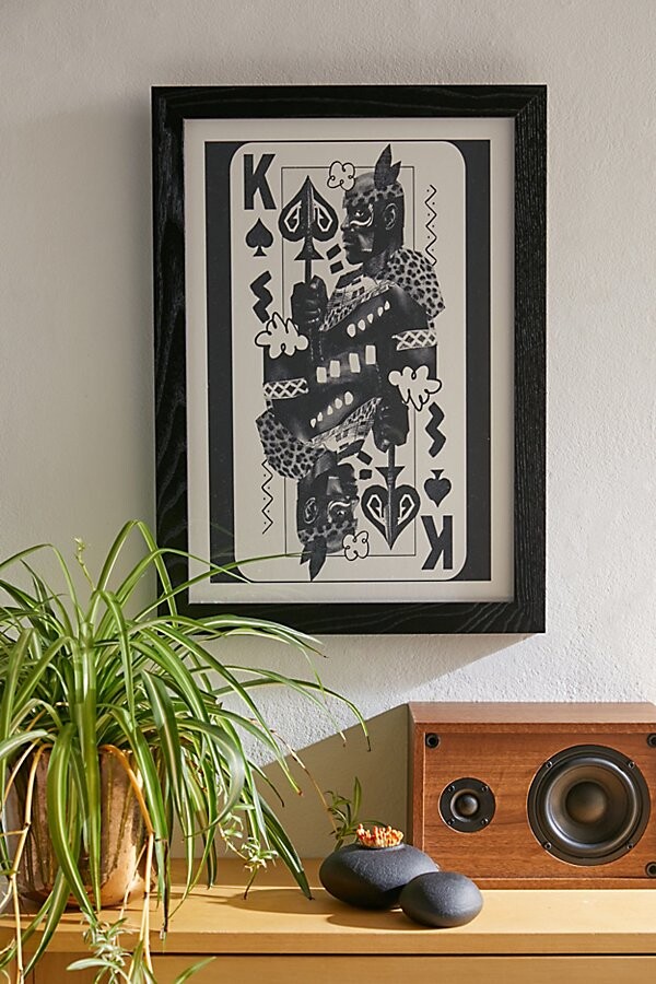 Troy Browne UO Exclusive King Of Spades Poster in White at Urban ...
