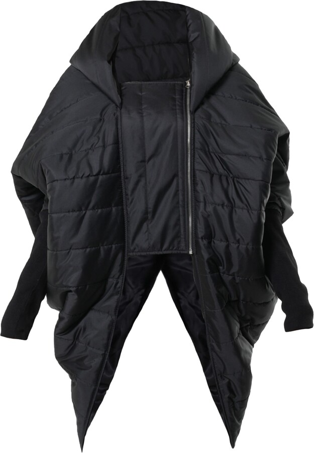 Metamorphoza Black Oversized Asymmetrical Jacket - ShopStyle