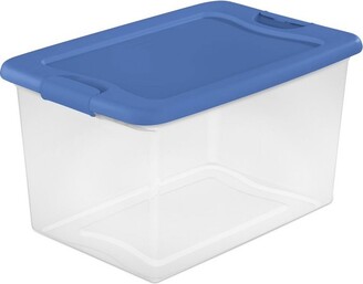 Sterilite 64 Quart Clear Plastic Stackable Storage Bin Container Box ...