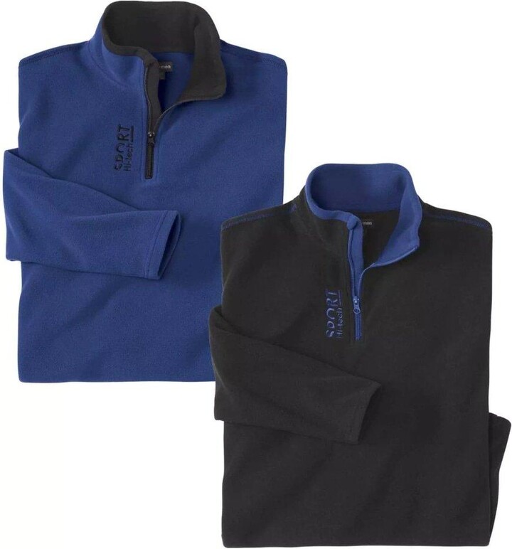 Atlas for Men Microfleece Jumper Pack of 2 - ShopStyle Knitwear