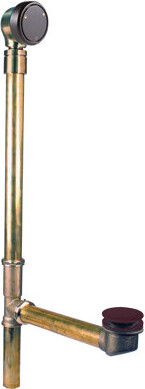 Westbrass 17 ga. Tip-Toe Bathtub Leg Drain Assembly with Patented Deep ...