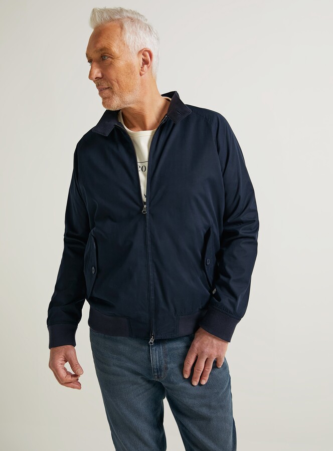Men's UNION WORKS Navy Harrington Jacket - ShopStyle