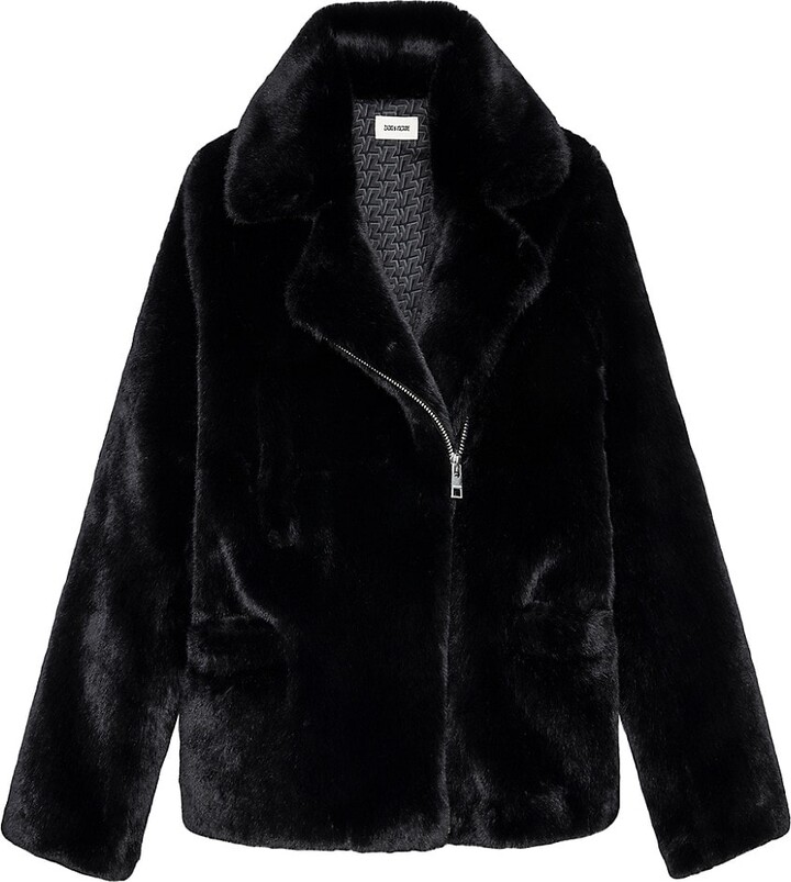 Zadig & Voltaire Freeze Faux Fur Jacket - ShopStyle