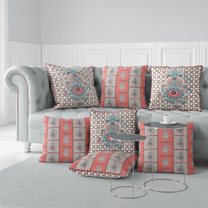 Amrita Sen Designs Amrita Sen Heavenly Hand Indoor Outdoor Pillow ...