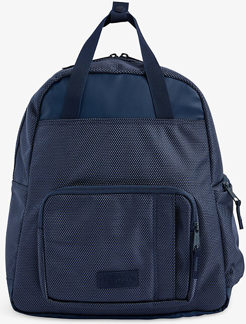 Eastpak Womens Cnnct Marine Tecum Logo-patch Panelled Woven Backpack ...