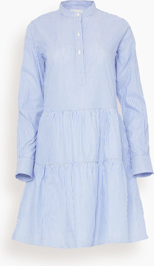 Ann Mashburn Ali Tier Shirtdress in Blue Bengal Stripe - ShopStyle Day ...