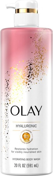 Olay Cleansing & Nourishing Body Wash with Vitamin B3 and Hyaluronic ...