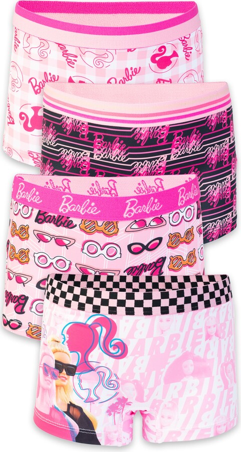 HANDCRAFT Kids' Barbie® 4-Pack Assorted Cotton Boxer Briefs - ShopStyle ...