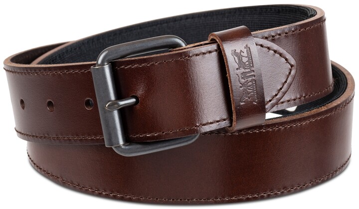 Levi's Men's Classic Leather Workwear Belt with Interior Padding ...