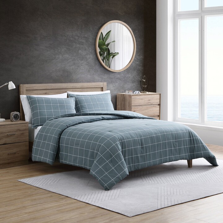 Nautica Apley Grid Full/Queen Reversible Comforter And Sham Set - ShopStyle