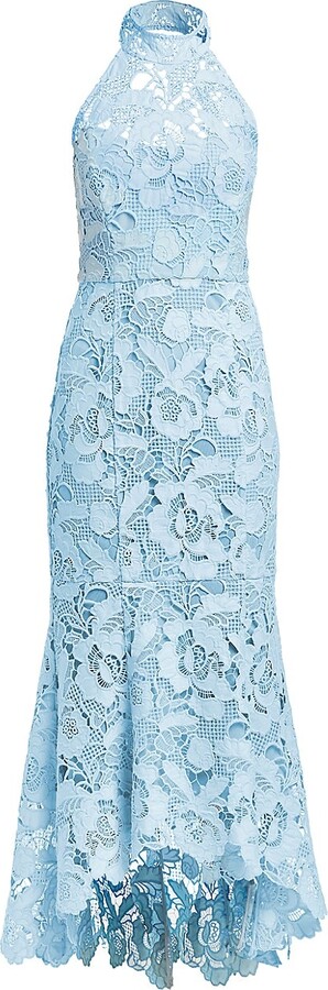Mestiza New York Francesca Laser-Cut Lace Halter Gown - ShopStyle ...