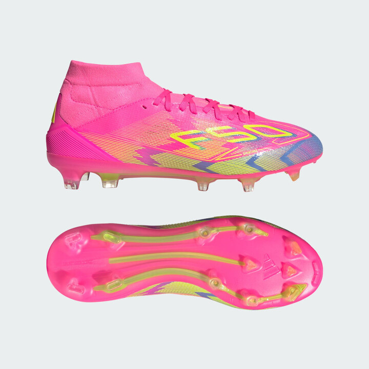 adidas F50 Pro Mid-Cut Firm Ground Cleats Lucid Pink 5.5 Womens ...