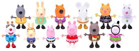 Peppa Pig Fancy Dress Party Figures - 12 Pack - ShopStyle