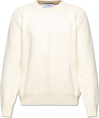 Off-White intarsia Arrow jumper - ShopStyle Crewneck Sweaters