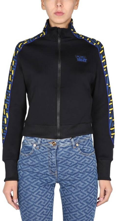 Versace La Greca Printed Track Jacket - ShopStyle