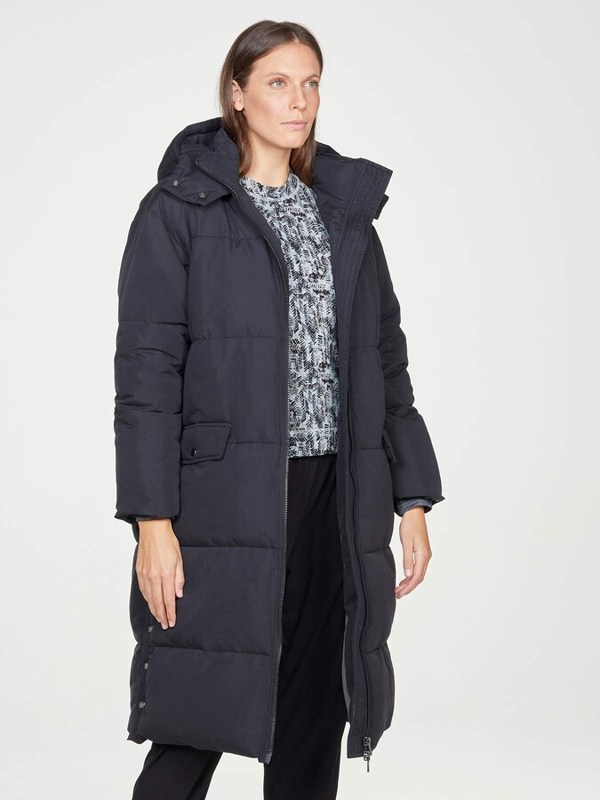 Black Elisha Recycled Puffa Coat - ShopStyle