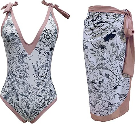 KOUZHAOA Leopard Print Bathing Suit One Piece Tankini and Shorts ...