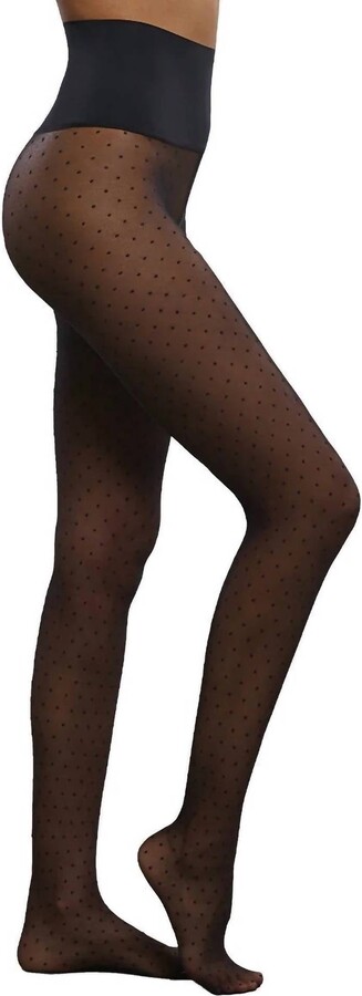 Commando Chic Dot Sheer Tight In Black - ShopStyle Hosiery