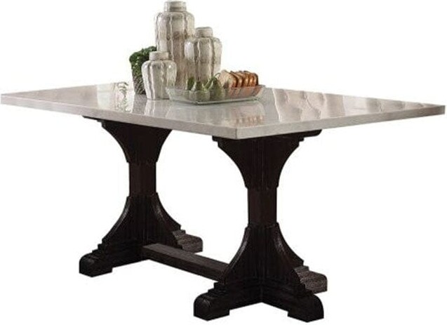HIGHLIGHTHK Brown dining table solid wood Gerardo table rectangular ...