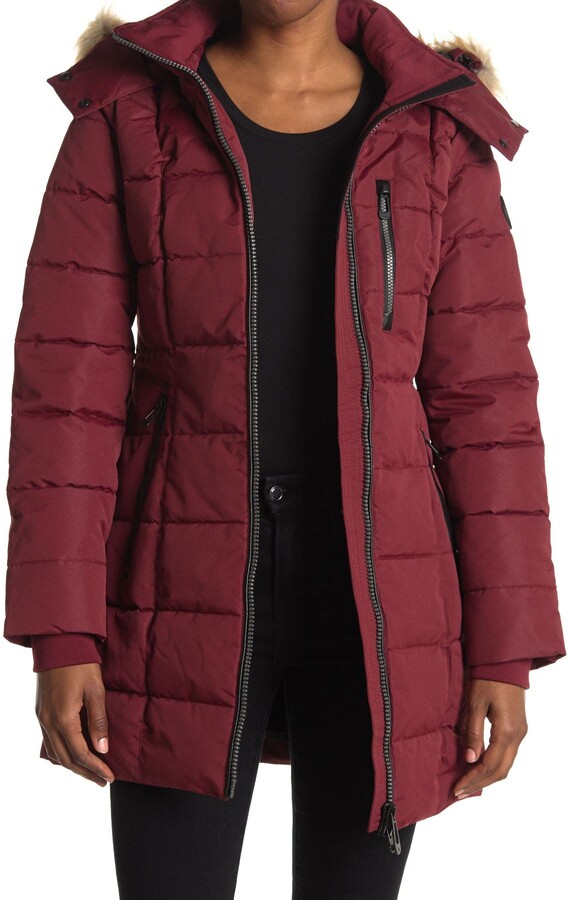 Noize Hannah Faux Fur Trim Hooded Parka - ShopStyle Coats