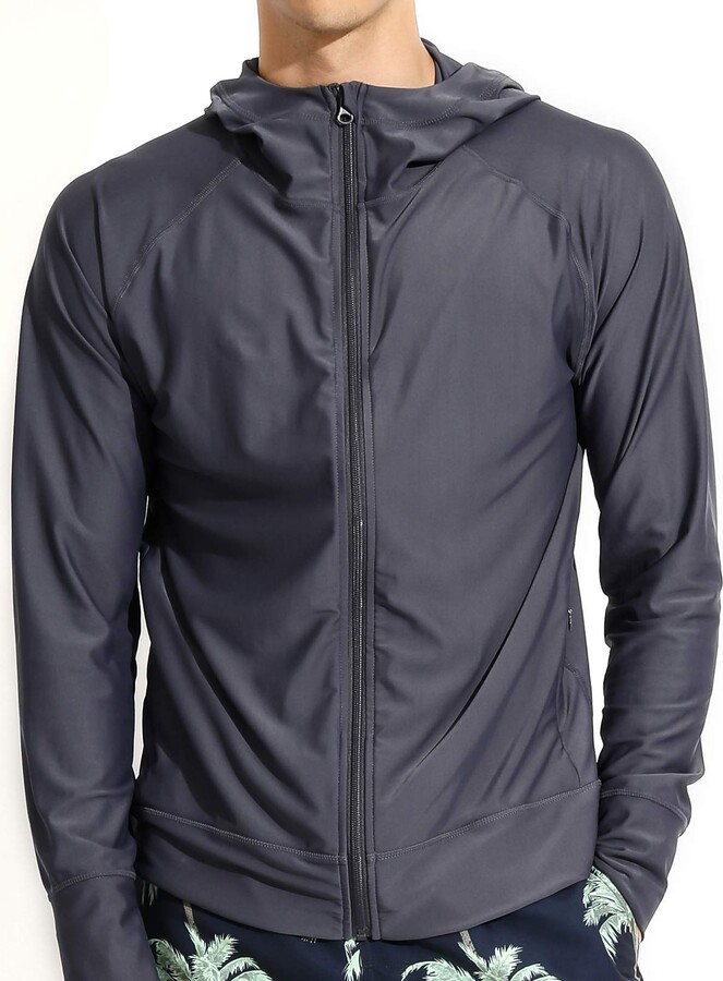 Actleis Men's Long Sleeve Zip Rash Guard - ShopStyle Swimwear