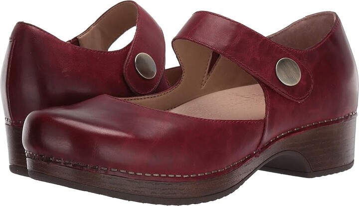 Dansko Beatrice (Red Waxy Burnished) Women's Shoes - ShopStyle Flats