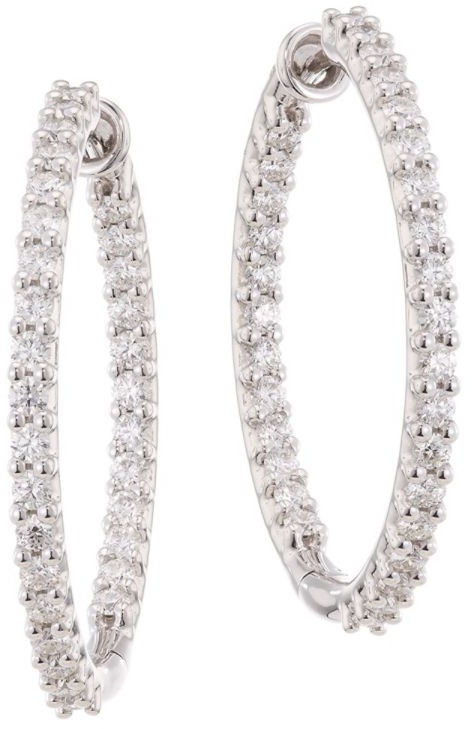 Hearts On Fire HOF Classics 18K White Gold, Round Diamond Inside-Out ...