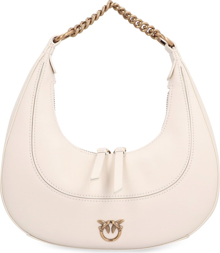 Pinko Brioche Mini Leather Hobo Bag - ShopStyle