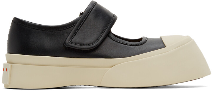 Marni Black Pablo Platform Flats - ShopStyle