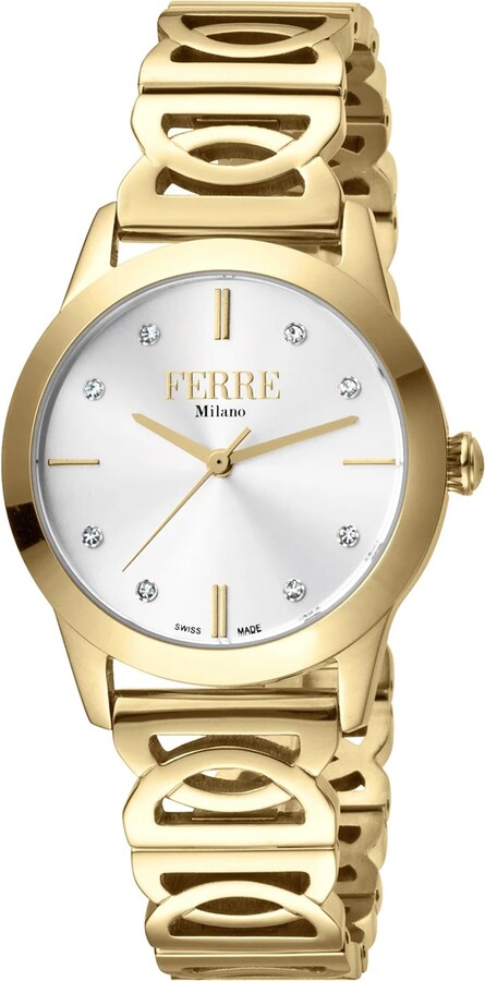 Ferré Milano Women's White dial Watch - ShopStyle
