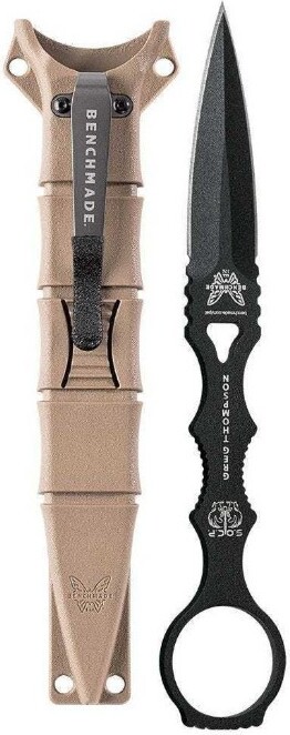 Benchmade 176BKSN SOCP Fixed Blade Knife with Plain Skeletonized Dagger ...