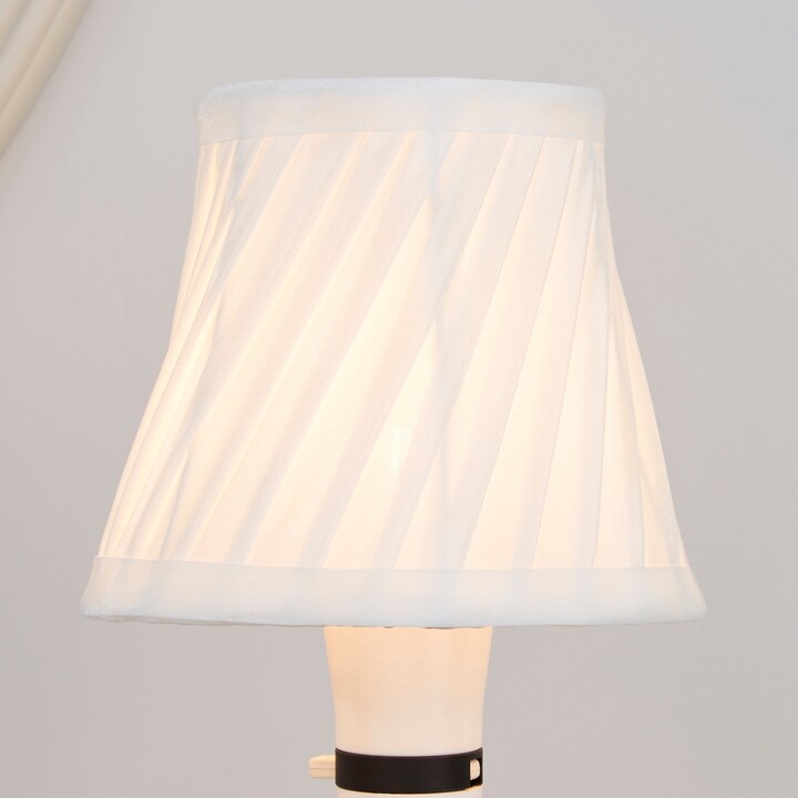 Dunelm Twisted Pleat Candle Lamp Shade 14cm Ivory White - ShopStyle