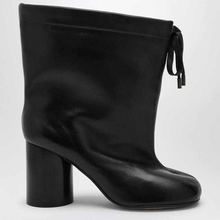 Maison Margiela Black Tabi boot with drawstring - ShopStyle