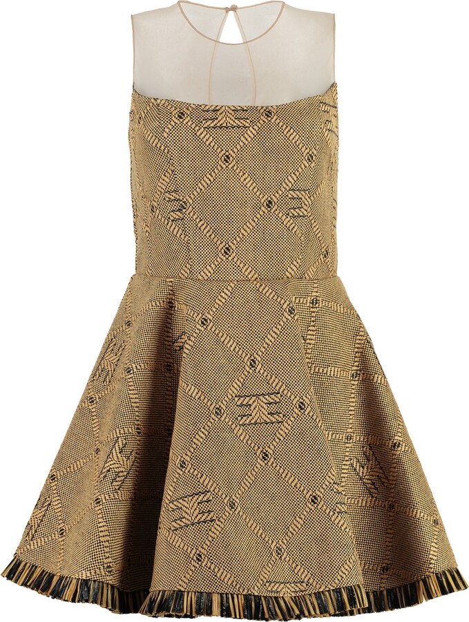 Elisabetta Franchi Raffia Dress - ShopStyle