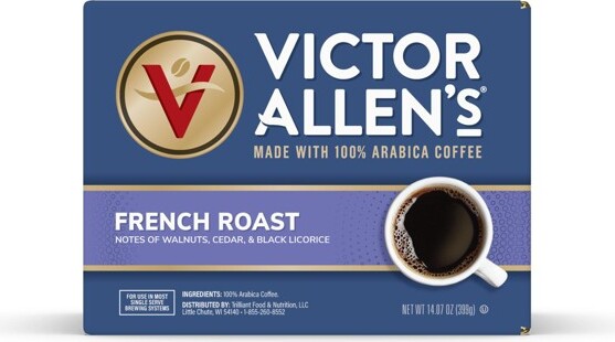 Victor Allen's Coffee French Roast Single Serve Coffee Pods, 42 Ct ...