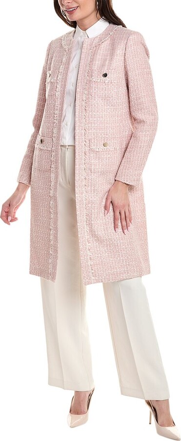 Anne Klein Four-Button Patch Pocket Topper - ShopStyle Tops