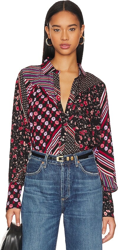 Free People Hazel Buttondown - ShopStyle Long Sleeve Tops