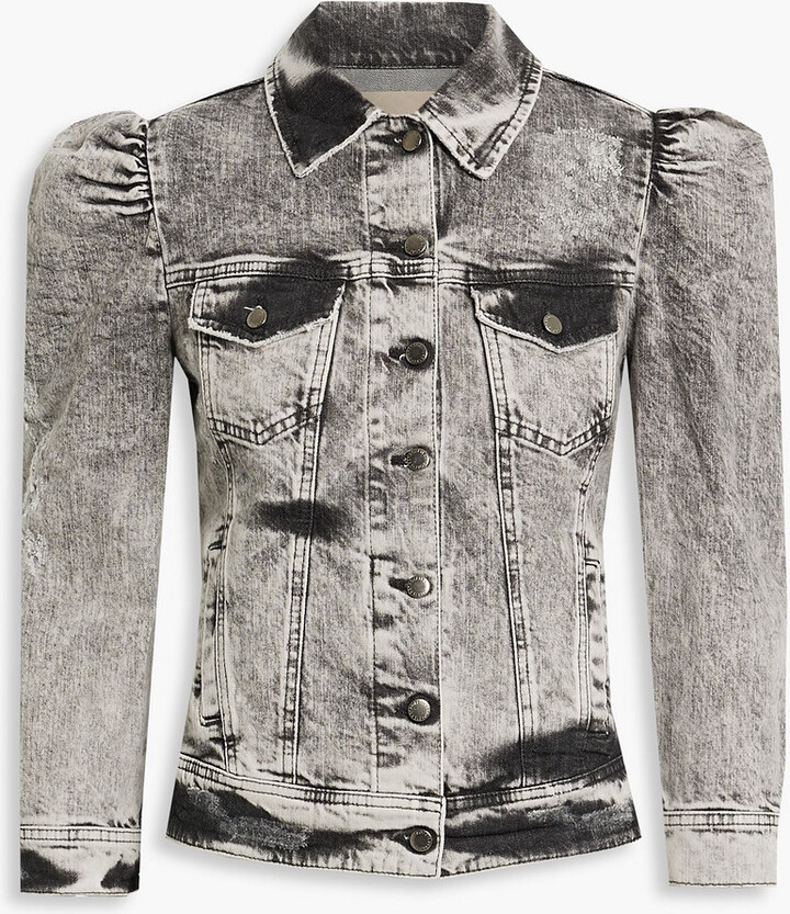 retrofete Ada distressed bleached denim jacket - ShopStyle