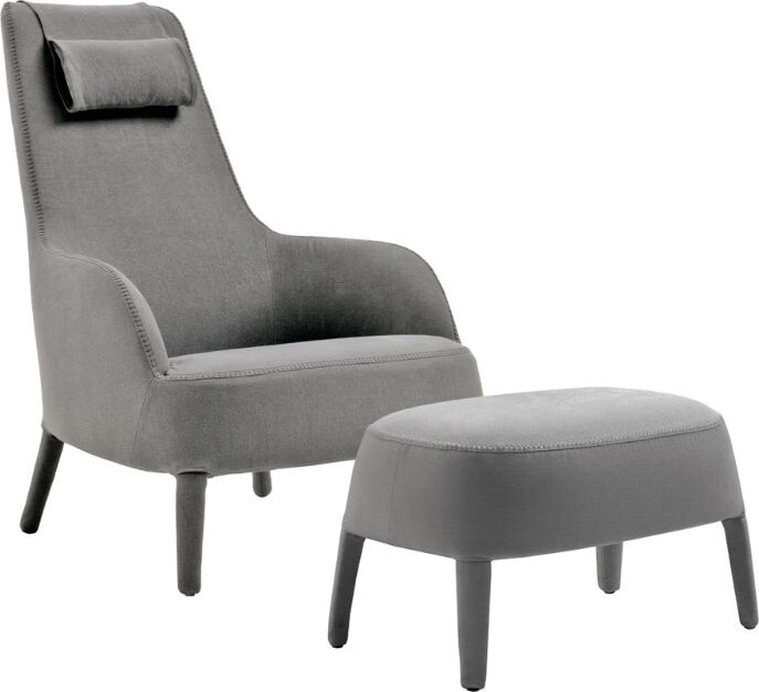 Maxalto Febo Bergère Lounge Chair and Footstool - ShopStyle Armchairs ...