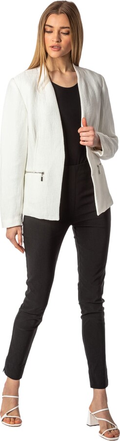 Roman Originals Tailored Zip Detail Blazer Jacket for Women UK - Ladies ...