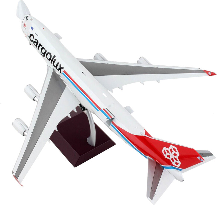 Boeing 747-400F Commercial Aircraft "Cargolux" Gray with Red Tail "Gemini 200 - Interactive ...