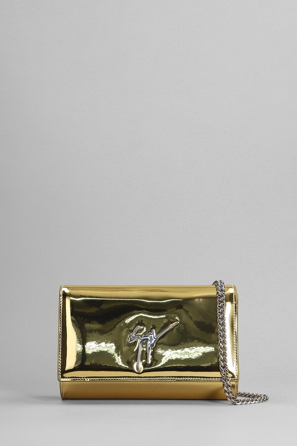 Giuseppe Zanotti Cleopatra Shoulder Bag In Gold Leather - ShopStyle