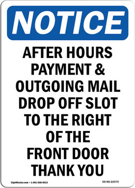 SignMission After Hours Payment and Outgoing Sign - ShopStyle Home Office