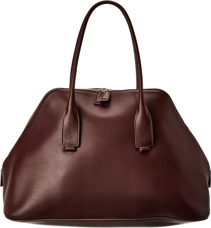 The Row Devon Leather Satchel - ShopStyle