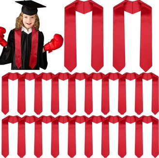 Hanaive 20 Pcs 45 Inch Kindergarten Plain Graduation Stole Unisex ...