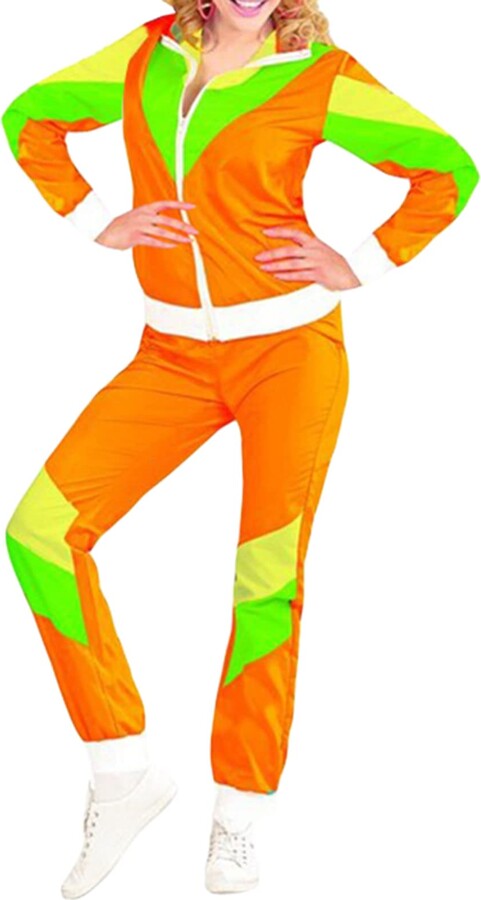 whitzard 80s Costume Outfits for Adults 80s Tracksuit Jogging Suit ...