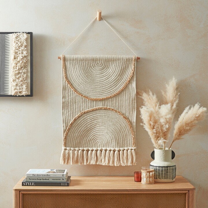 Dunelm Artisan Abstract Jute Wall Hanging Natural - ShopStyle Decor